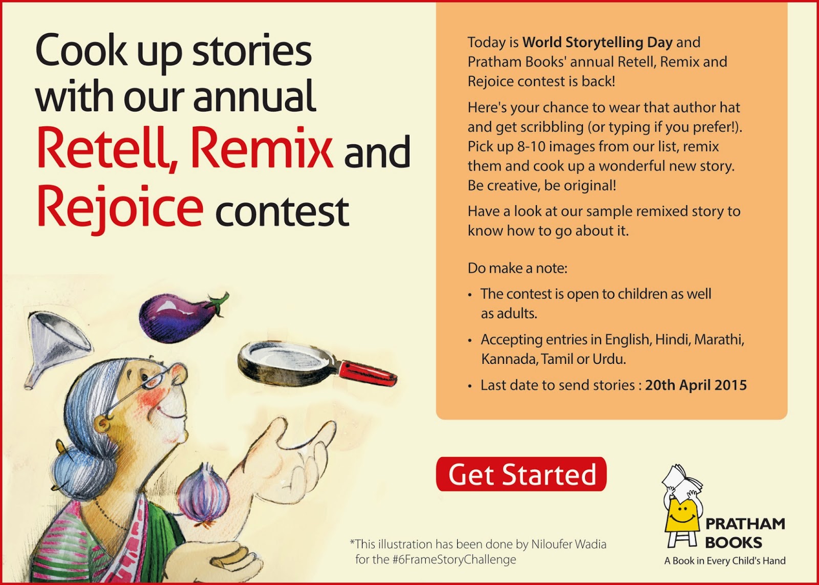 Cook Up Stories with the Retell, Remix and Rejoice Contest - Pratham Books