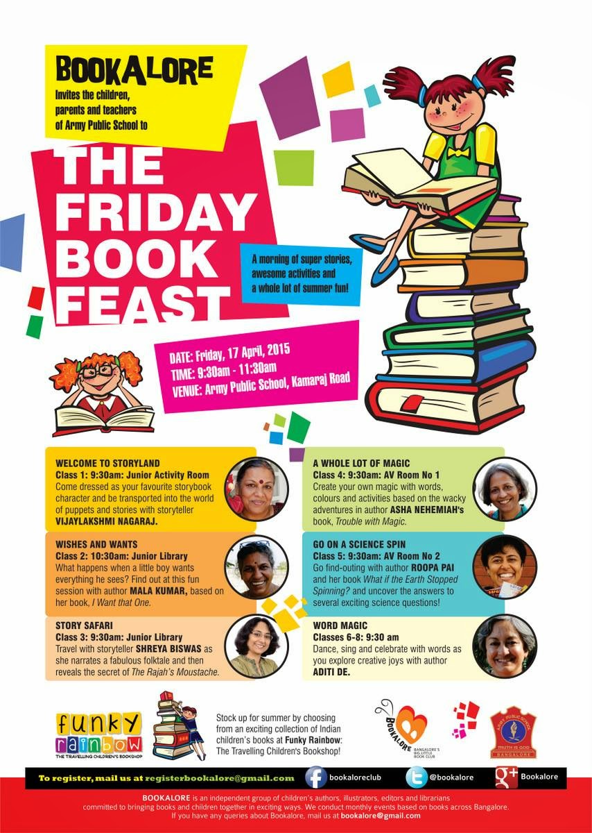 Mala Kumar at Bookalore's Friday Book Feast - Pratham Books